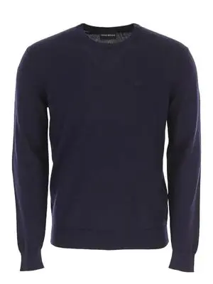 Emporio Armani Wool Knitted Pullover - Black