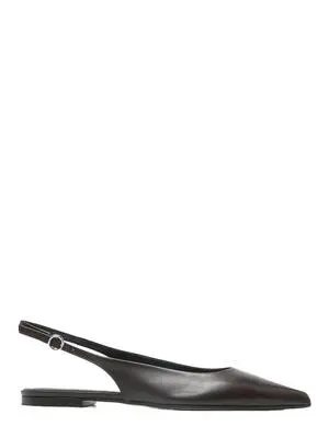 AeydĒ Pointed Toe Flat Sandals - Black