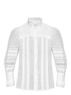 Zadig&Voltaire Trevy Pintuck Detailing Shirt - White