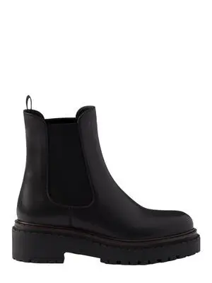 Prada Round-toe Chelsea Boots - Black