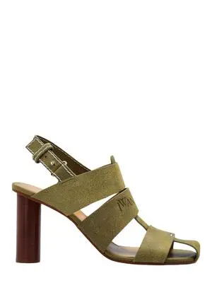 J.W.ANDERSON Round Toe High Heel Sandals - Green