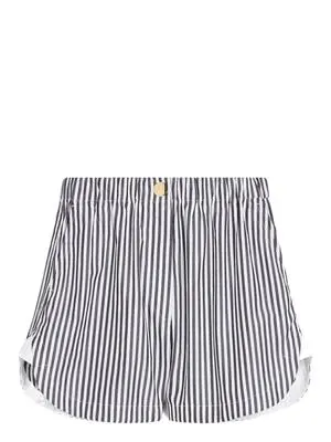 SPORTMAX Sportmax Muscari Striped Cotton Poplin Shorts