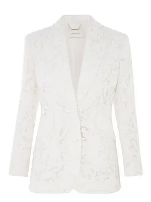 Zimmermann Long-sleeved Lace Blazer - White