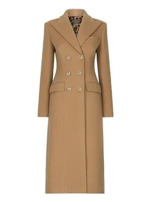Dolce & Gabbana Long Double-breasted Coat - Brown