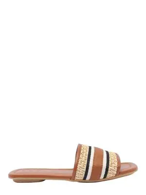 HOGAN Hogan Striped Raffia Sandals
