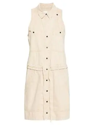 ISABEL MARANT ÉTOILE Isabel Marant Etoile Sleeveless Collared Denim Dress With Drawstring Waist