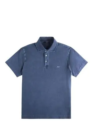 FAY Classic Jersey Polo Shirt - Blue