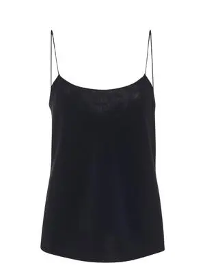 THE ROW Spaghetti Strap Tank Top - Black