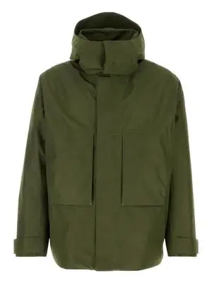 Herno Removable Hood Jacket - Green