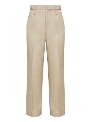 ALLSAINTS Belt Loops Slacks With Pleated Detailing - Beige
