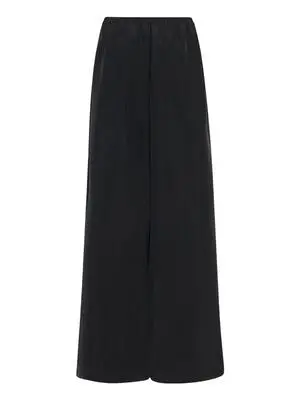 THE ROW Bellana Silk Wide-leg Pants - Black