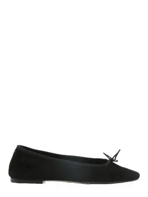 AeydĒ Ballet Flats With Bow Detailing - Black