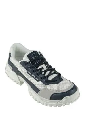 Armani Exchange Two-tone Lace-up Sneakers - Gray