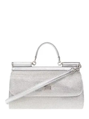 Dolce & Gabbana Dolce & Gabbana Embellished Sicily Satchel White