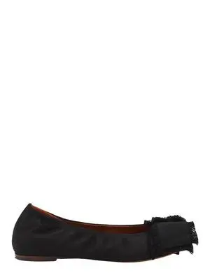 LANVIN Bow Detailed Ballet Flats - Black