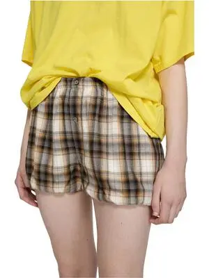Acne Studios Plaid Check Shorts - Multicolor