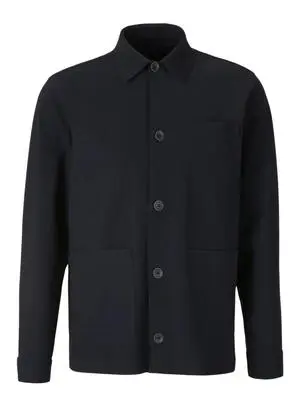 Herno Long-sleeved Casual Jacket - Navy Blue