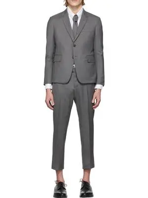 Thom Browne Slim-cut Single-breasted Suit - Medium Gray