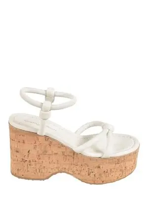 GIANVITO ROSSI Gianvito Rossi Wedge Sandals With Ankle Strap And Knot Detailing