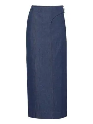 JACQUEMUS Jacquemus La Jupe De Nimes Obra Denim Midi Skirt