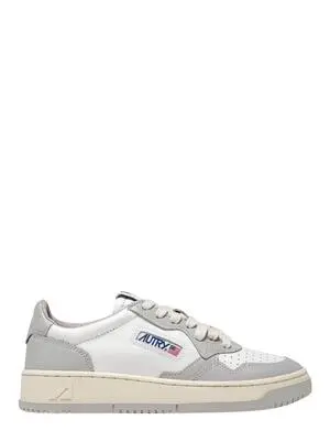 AUTRY Logo Patch Low-top Sneakers - Gray