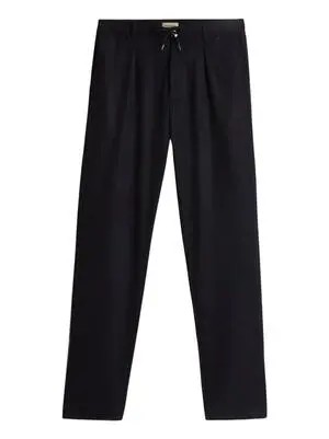 Woolrich Woolrich Pleated Drawstring Trousers Black