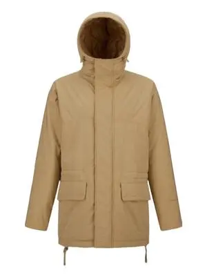 Herno Drawstring Hooded Padded Jacket - Camel