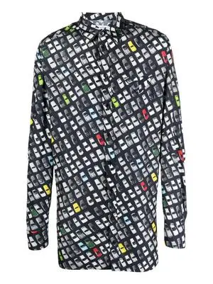 Bottega Veneta Allover Print Shirt - Black