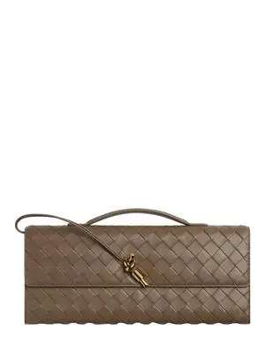 Bottega Veneta Andiamo Clutch Bag - Pine Cone Palm
