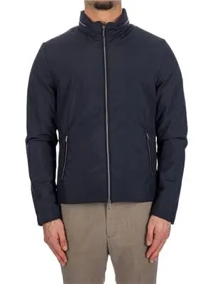 MOORER Moorer Long-Sleeved Zip-Up Jacket With Stand Collar
