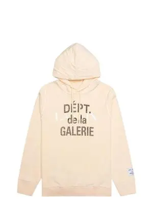 LANVIN Gallery Dept. Printed Cotton Hoodie - Nude