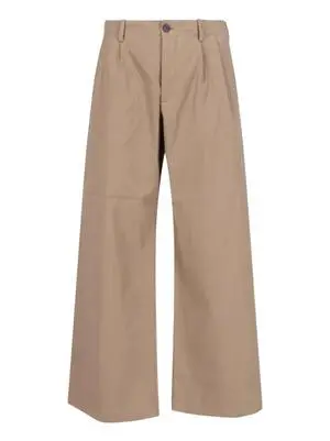 Our Legacy Wide-leg Pleated Trousers - Nude