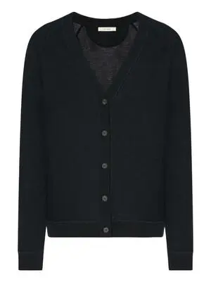 THE ROW Liberty Buttoned Cardigan - Black