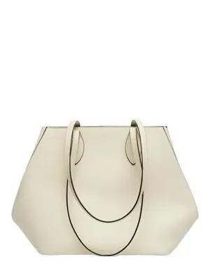 VALEXTRA Vivi Shopping Medium Bag - White