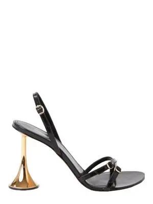 Coperni Open-toe High-heeled Sandals With Buckle Detail - Black