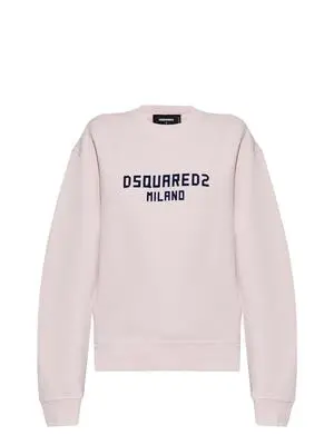 Dsquared2 Logo Printed Crewneck Sweatshirt - Pink