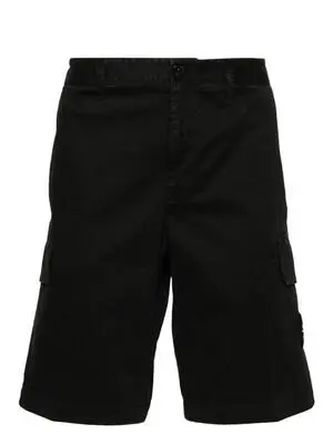 Stone Island Knee-length Cargo Shorts - Black