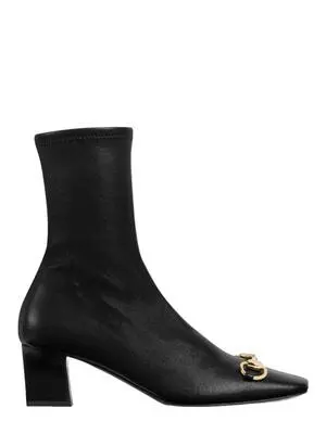 GUCCI Gucci Signora Square Toe Boots With Horsebit Detail