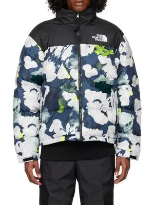 The North Face Printed Down Jacket With Drawstring Hem - Black