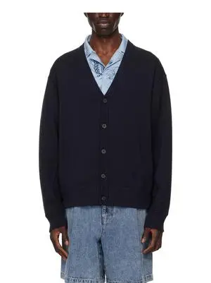 WOOYOUNGMI Rib Knitted Y-neck Cardigan - No