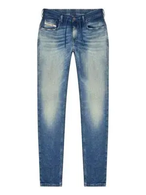 DIESEL® D-krailey Tapered Leg Jeans With Drawstring Waist - Medium Blue