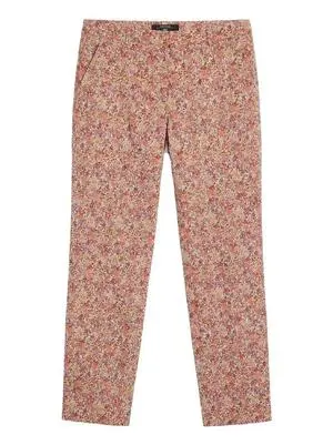 Max Mara Floral Print Casual Pants - Brown