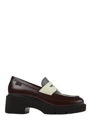 Camper Round Toe Loafers With Logo Detail - Multi-color