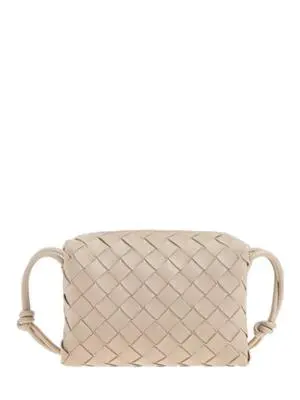Bottega Veneta Zipper Shoulder Bag - Nude