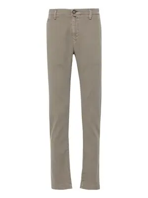 Jacob Cohen Jacob Cohen Bobby Logo Patch Mid-Rise Trousers Gray