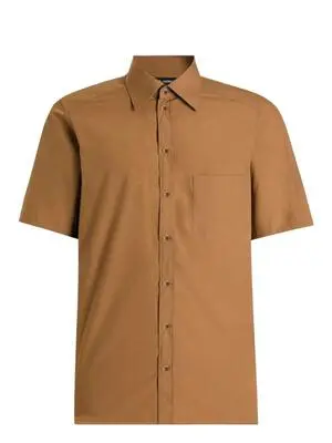 Dolce & Gabbana Chest-pocket Shirt - Chestnut Brown