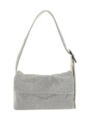 BENEDETTA BRUZZICHES Benedetta Bruzziches Flip Shoulder Bag With Crystal Embellishments