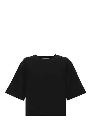 YVES SALOMON Yves Salomon Crew Neck T-Shirt Black