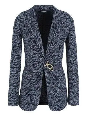 Giorgio Armani Jacquard Single-breasted Blazer - Patterned