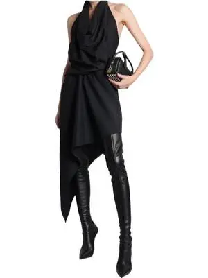 Alexander Wang Sleeveless Draped Maxi Dress - Black
